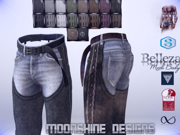 Second Life Marketplace - MSD - Braided Biker Chaps Unpacker